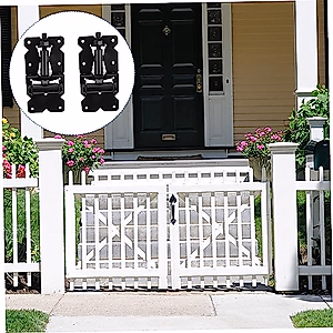 2pcs Fence Hinge Heavy Duty Leash Gate Hinges for Wooden Fences Heavy Duty Stainless Steel Hinges Door Hinges Barn Hinges Metal Hinges Self Closing Gate Hinges Hinges Bolt