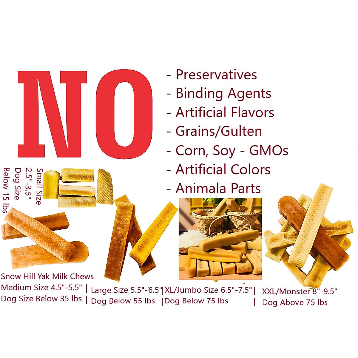 Snow Hill Yak Cheese Dog Chews 12-14 Pcs Pinky Finger Size Nuggets - Himalayan Golden Yak Cheese Finger Snacks Best for Small Small Pups of Himalayas, Nepal