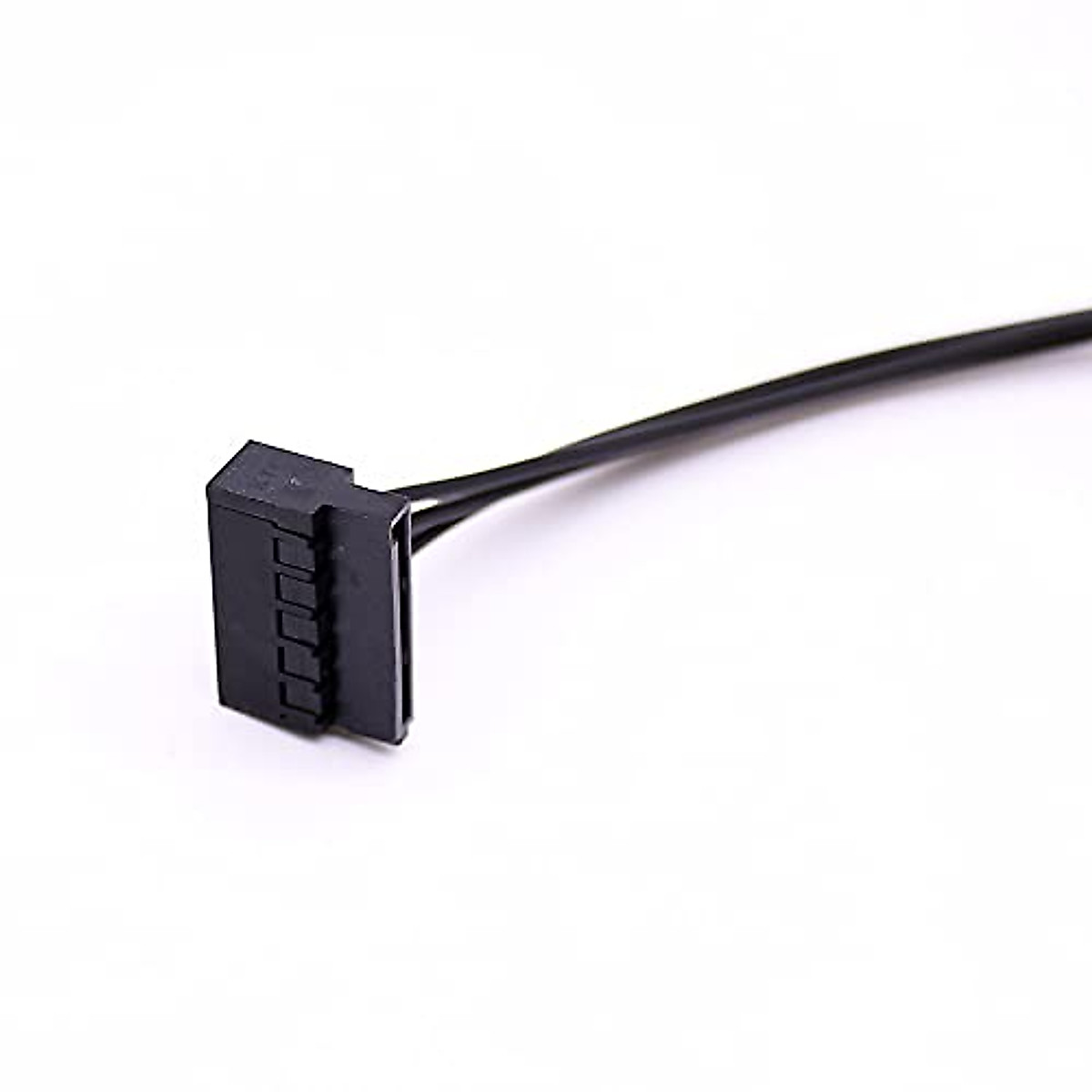 SZVIVID 18AWG Motherboard ATX Mini 4 Pin to 2X Right-Angle 15 Pin SATA Hard Drive HDD Power Supply Adapter Cable for Lenovo 18-inch (45cm) (4 Piece)