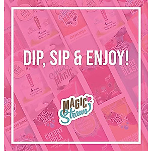 Water Magic Immune Defense Water Flavor Enhancing Straws - Includes 7 Berry Boost Straws and 7 Mega Orange Immune Support Straws