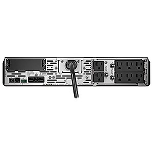 APC Network UPS, 2200VA Smart-UPS Sine Wave UPS with Extended Run Option, SMX2200RMLV2U, 2U Rackmount/Tower Convertible, Line-Interactive, 120V, Black