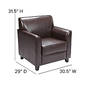 Flash Furniture HERCULES Diplomat Series Brown LeatherSoft Chair