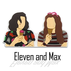 FRUOR Stranger Themed 16pcs PVC Shoe Charms Decoration Pins for Teens Horror Things