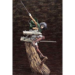 Kotobukiya Attack On Titan: Mikasa Ackerman (Renewal Package Variant) ArtFX J Statue, Multicolor