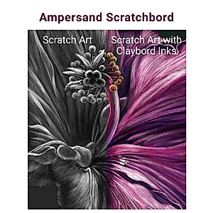 Ampersand Art Supply Scratch Art Panel: Museum Series Scratchbord, 1/8 Inch Flat Profile, 5" x 7" - Pack of 3