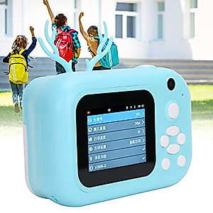 Instant Camera for Kids, Digital Camera for Girls Boys with Print Paper, HD 1080P Kids Video Camera Child Selfie Camera Toy Camera, 2.4 Inch IPS Screen