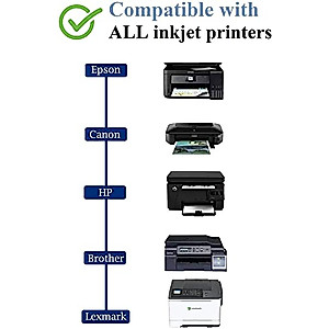 Inkpro 8x100ml Refill Ink for Canon PIXMA PRO-100 Wide-Format Printer CLI-42, Black Cyan Magenta Yellow LC LM Gray LGR, 100 ml