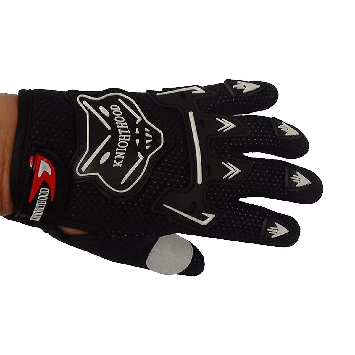 WPHMOTO Kids Full Finger Motorcycle Dirt Bike Riding Cycling Sports Gloves (S, Red)