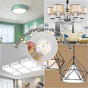 Vlio E14 5W LED Light Bulb 10 Pack, Cool White 6000K, 40W Incandescent Bulb Equivalent, 400LM 52 LED 2835-SMD Light, Not Dimmable, AC110V