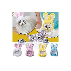 Easter Pet Costume, Funny Rabbit Ear Hat for Pet Dog Cat Small Medium Sized Pet Cute Easter Bunny Headgear Easter Party Costume for Puppy Cat