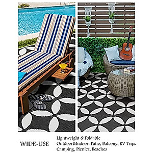 Outdoor Carpet Waterproof 5x8 ft Patio Outside Mat for RV Camping Picnic Reversible Lightweight Plastic Straw Rug for Patio Decor Decoration