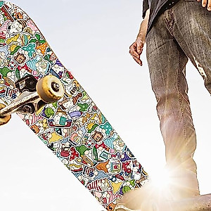 100pcs Gnome Stickers Vinyl Waterproof Stickers for Laptop, Water Bottle, Skateboard, Gnome Party Favors Gnome Decals Gifts, Scrapbooking, Guitar - Fun for Kids, Teens, Adults