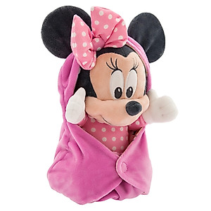 Disney Minnie Mouse Plush in Swaddle Babies – Small 11 Inch