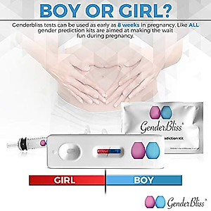 Gender Prediction Test - Early Pregnancy Kit - Reveal if Your Baby is a boy or Girl from 8 Weeks - Instant Results