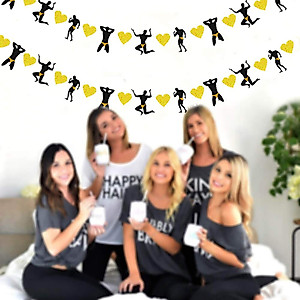 Male Dancers Strippers Banner, Bachelorette Party Garland,Naughty Dirty, Hen Party Supplies, Wedding, Engagement and Bridal Shower Party Decorations