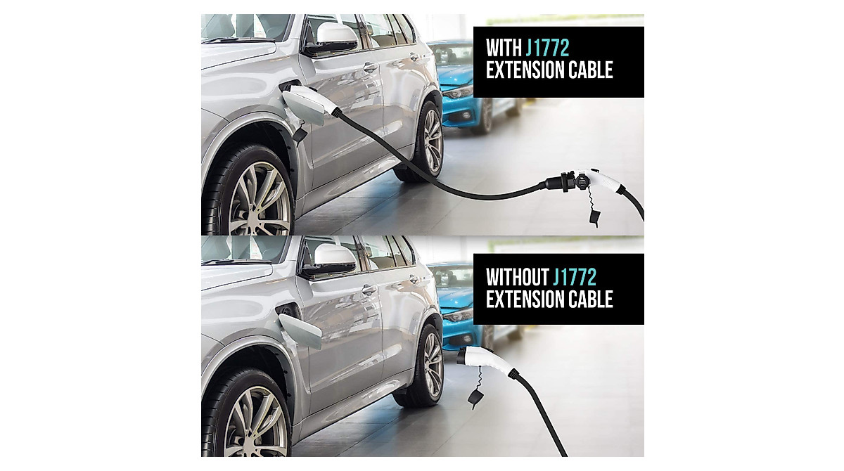 Lectron 40ft J1772 Extension Cable for EV Charging - Extend & Charge Safely
