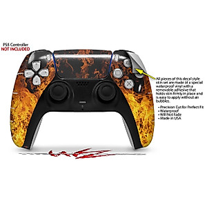 WraptorSkinz Skin Wrap compatible with Sony PS5 DualSense Controller Open Fire (CONTROLLER NOT INCLUDED)