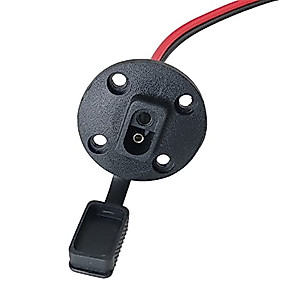 ZCZQC SAE Connector 10AWG SAE Power Socket Sidewall Port SAE Cable with 4 Screws for Solar Generator Battery Charger