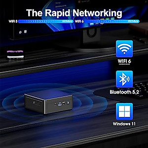 Intel NUC 11 NUC11PAHi7 Panther Canyon Mini PC, i7-1165G7, 16GB RAM, 512GB SSD, Mini Computers Windows 11 Pro for Business Home Office, Support 8K/WiFi 6/4K Quad Display/Bluetooth 5/Thunderbolt 3
