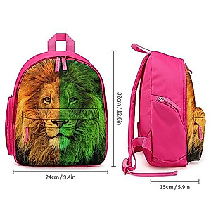 Afirca King of The Animal Lion Backpack Lightweight Travel Work Bag Casual Daypack Business Laptop Backpack for Women Men
