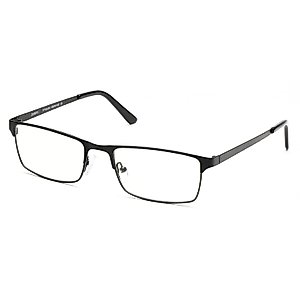 JOO'RTI Blue Light Glasses, Bluelight Blocking Glasses, Metal Rectangle Frame Gaming Computer Glasses for Men, Fake Glasses, Black, 1 Pair