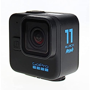 GoPro HERO11 (Hero 11) Black Mini - Waterproof Action Camera with 5.3K Ultra HD Video, 24.7MP Photos (CHDHF-111-TH) + 2pc 64GB Memory Card, High Speed Card Reader + Hero 11 Action Bundle (59 Items)