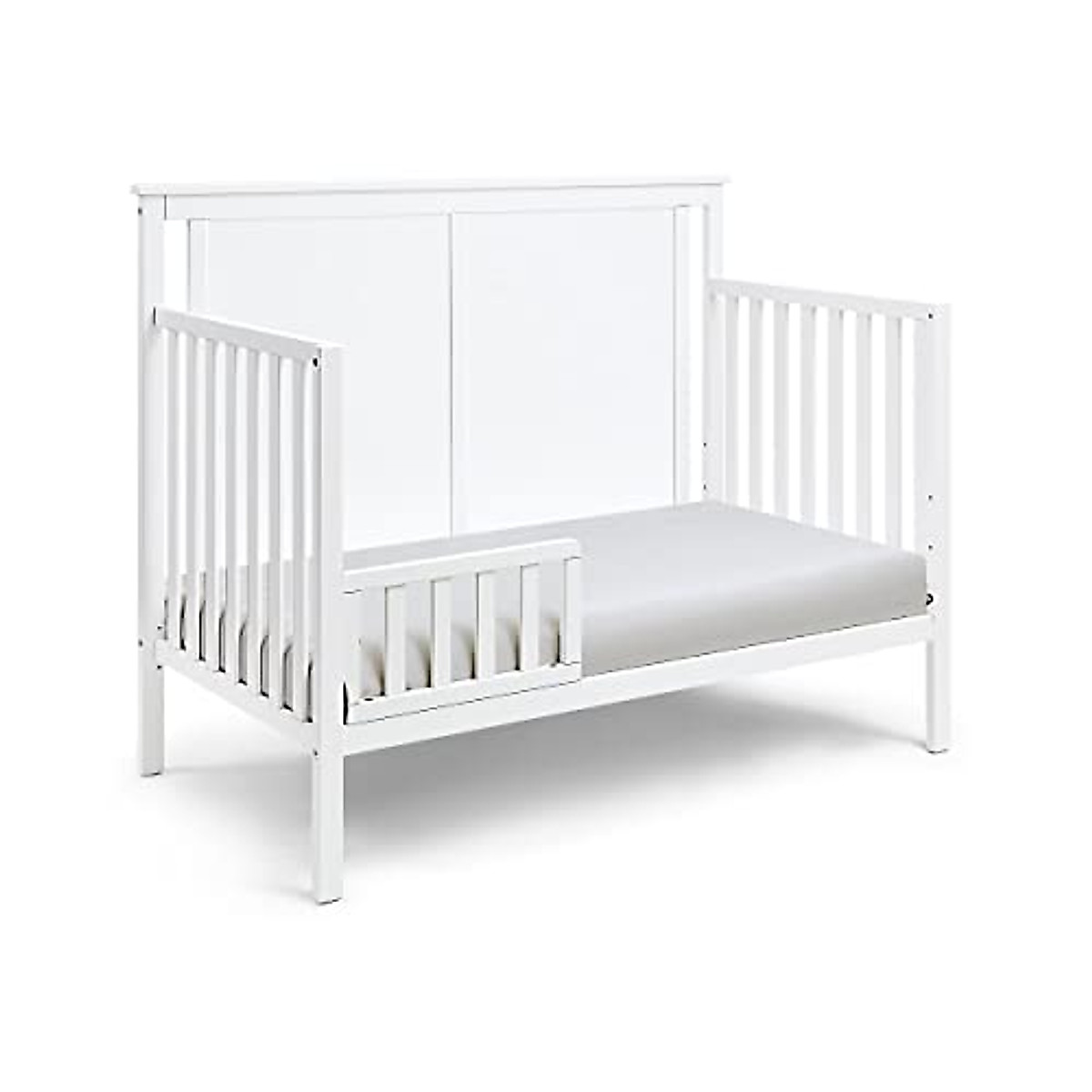 Suite Bebe Connelly 4 in 1 Convertible Crib in White with Rockport Gray Wood