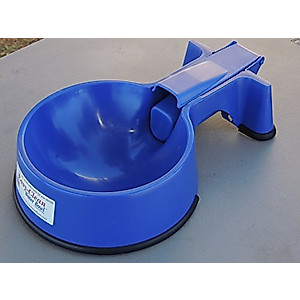 The Easy-Clean Auto-Fill Water Bowl with (5-Foot) Long Stainless Steel Hose, 32 ounces,Blue
