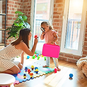 Dolls Organizer Case, Small Toys Collectible Storage for Girls/Boys/Kids, Hold for LOL Surprise Dolls/for Tonies Figures/for Calico Critters/Finger Puppet, Pocket Dolls Playsets Display - Box Only