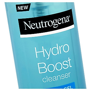 Neutrogena Hydro Boost Lightweight Hydrating Facial Cleansing Gel, Gentle Face Wash & Makeup Remover with Hyaluronic Acid, Hypoallergenic & Non Comedogenic, 6 oz