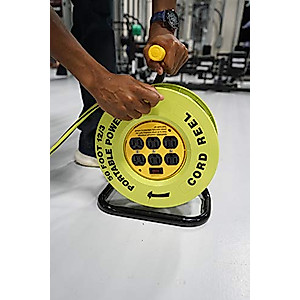 Designers Edge E238 Extension Cord, 12/3-Gauge, Vivid Green