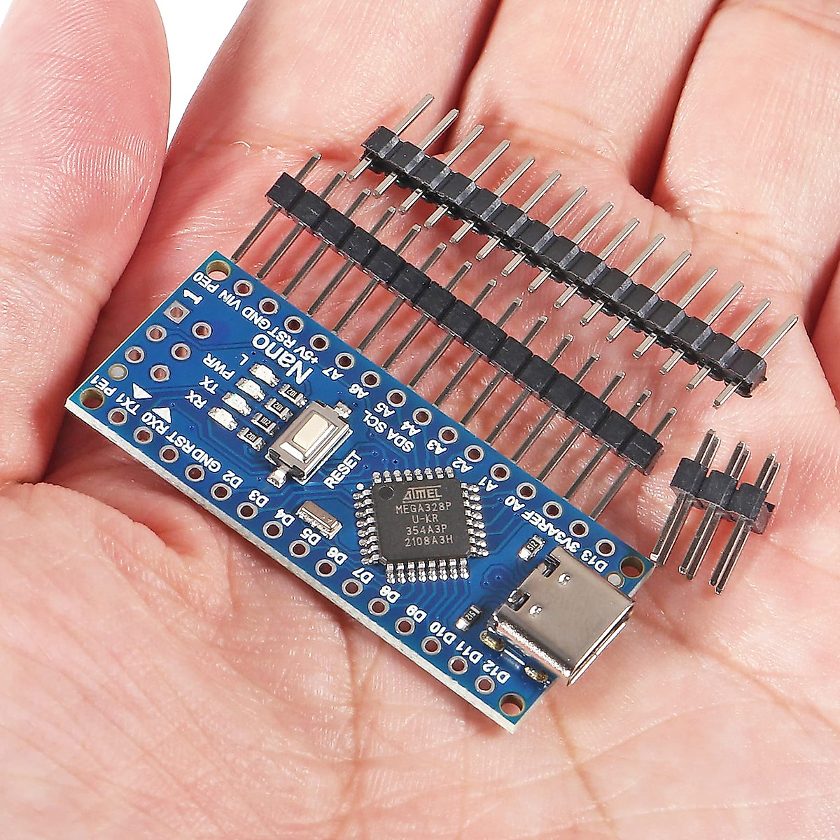 ACEIRMC 3pcs Type-C USB CH340 5V 16MHz for Nano 3.0 ATmega328P Controller Board Compatible for Arduino Nano CH340 USB Driver Nano V3.0 ATmega328 (Type-C)