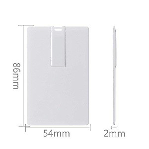 KINMIN Credit Card USB Flash Drive 32GB 10 Pack Business Card Bank Card Shape Flash Drive Memory Stick Key Credit USB Drive