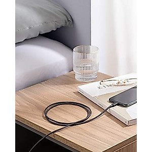 Anker 6 ft Premium Double-Braided Nylon Lightning Cable, Apple MFi Certified for iPhone Chargers, iPhone X/8/8 Plus/7/7 Plus/6/6 Plus/5s, iPad, iPad Mini, and More (Black)