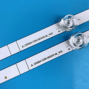 PANMILED 8 Pieces LED Backlight Strips for Hisense 55” TV 55R6000FM 55H6F 55R7F 55H6510G JL.D550A1330-003AS-M_V02 CRH-BX55V1U713030T04108CS-REV1.2