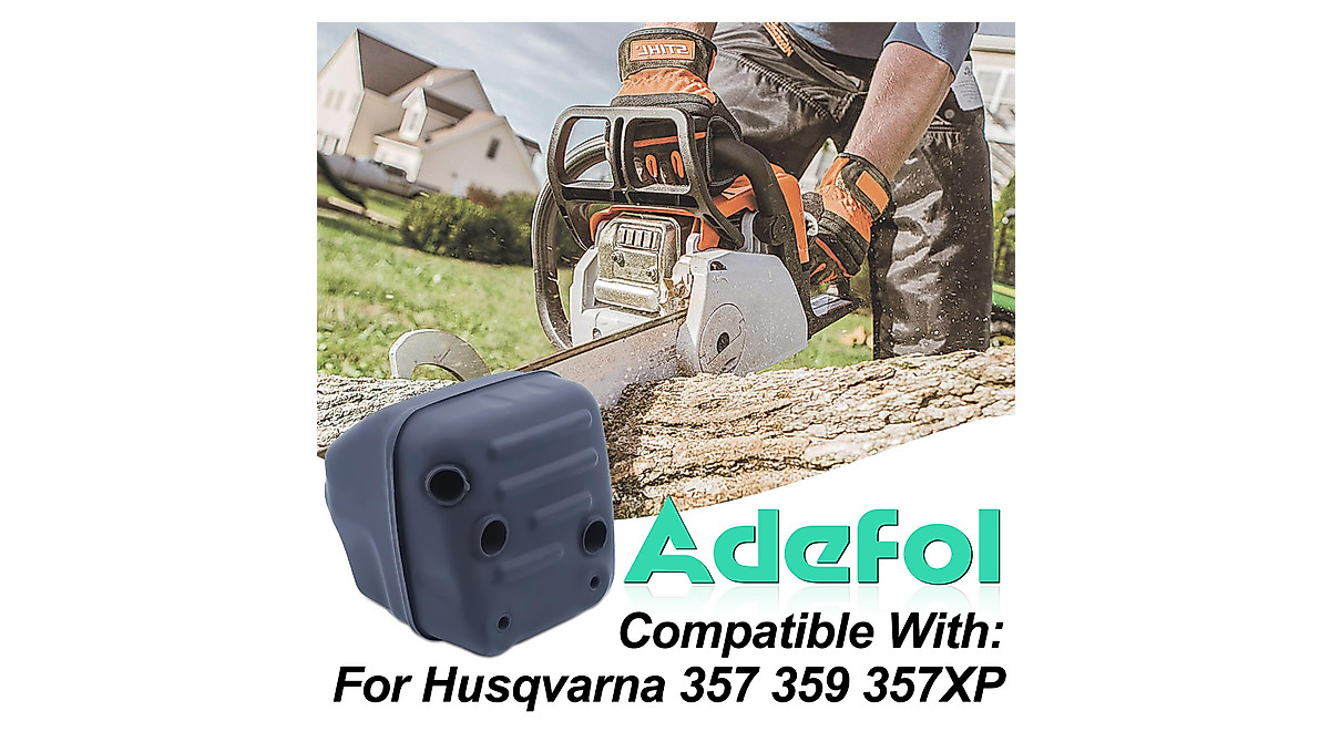 Adefol Chainsaw Muffler Kit for Husqvarna 357 & 359