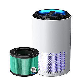 AROEVE Air Purifiers(White) for Home with Two H13 HEPA Air Filter-Pet Dander Version(One Basic Version & One Basic Version) For Smoke Pollen Dander Hair Smell In Bedroom Office Living Room and Kitchen