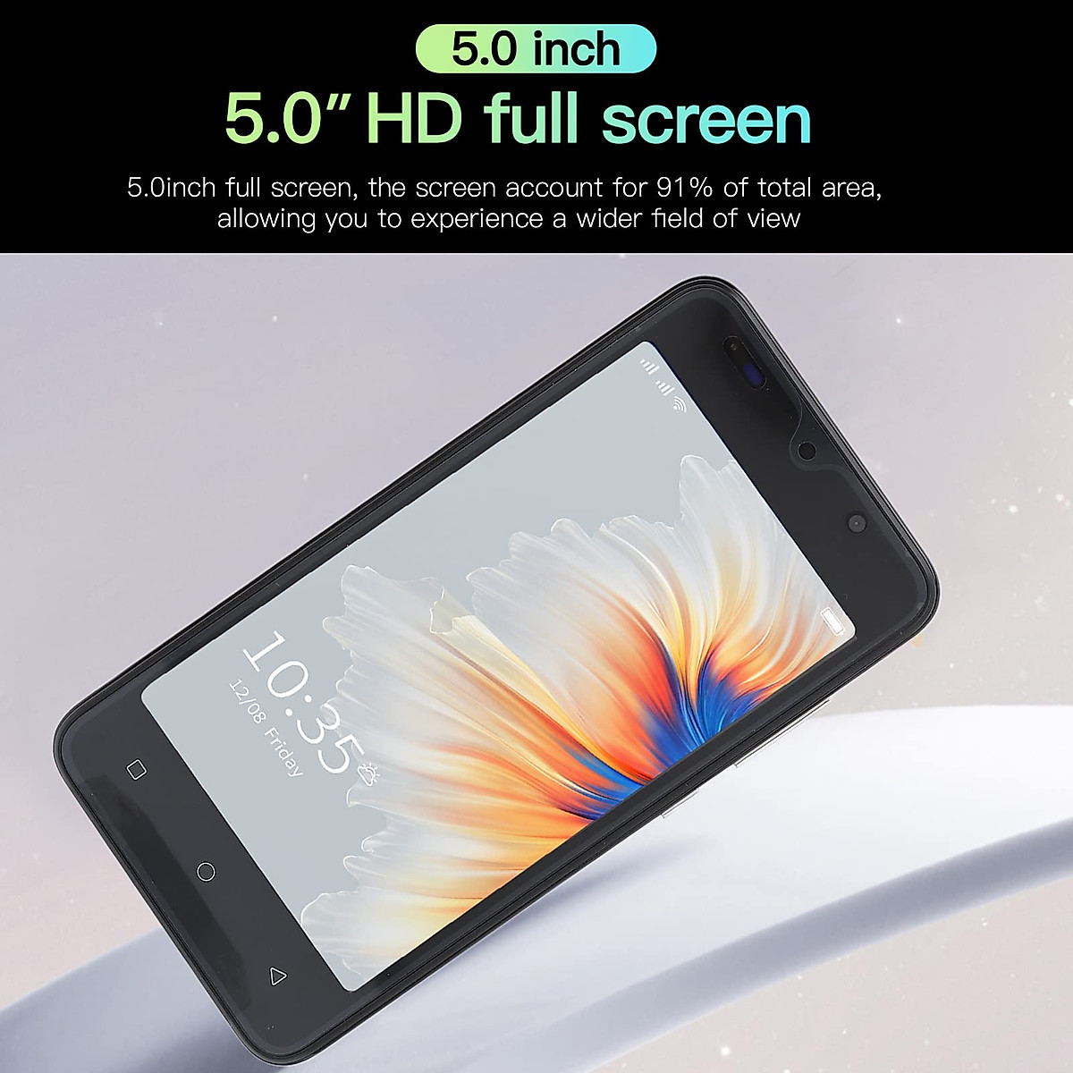 Unlocked Cell Phone, 5" Full HD Unlocked Smartphone 2GB RAM 32GB ROM Dual Card Dual Standby Mobile Phone for Android, Facial Recognition, 2200mAh Battery(Green)