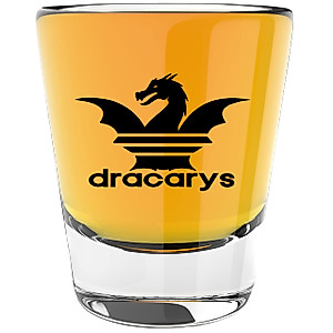 LitGifts Dracarys Shot Glass, Game of Thrones Shot Glasses, Cute Shot Glasses for Women or Men, Game of Thrones Merchandise, House of The Dragon Merch, 1.75 Ounce Shot Glass