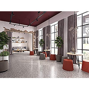 2xHome Armless Side Ottoman Indoor or Outdoor Plastic Multifunctional Dining Chair End Table, Gray