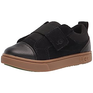 UGG Unisex-Child Rennon Low Sneakers, Black, 2