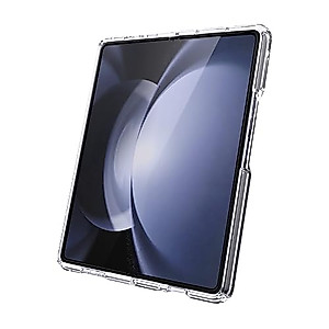 Speck Clear Samsung Galaxy Z Fold 5 Case - Foldable, Scratch Resistant & Drop Protection - Anti-Yellowing Clear Phone Case for Galaxy Z Fold 5 - Presidio Perfect-Clear