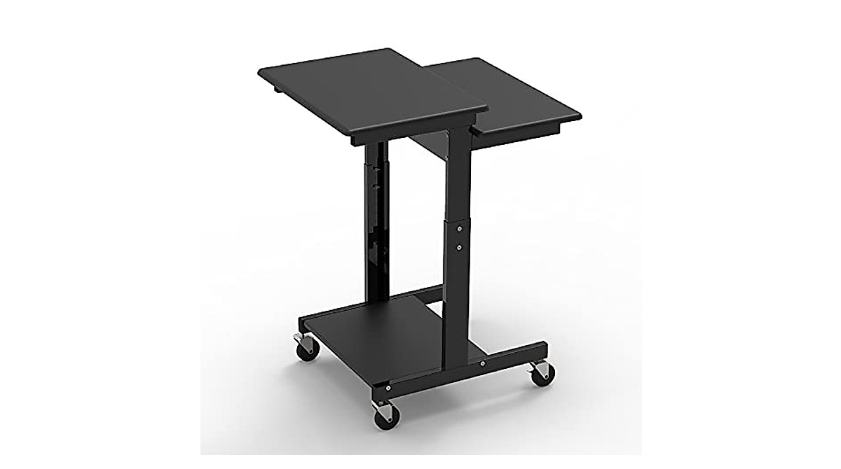 Luxor Adjustable Height Rolling Workstation - Versatile Design