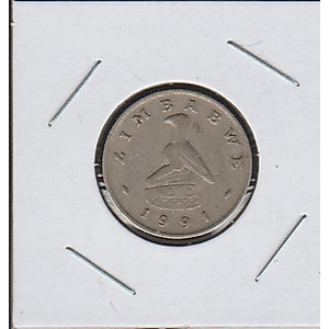 1991 No Mint Mark Bird Statue Abouve Date Twenty Cent Piece Seller Choice Extremely Fine