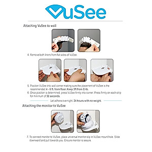 VuSee Corner | Universal Baby Monitor Shelf | Compatible with Most Baby Monitors | Safe Cord Management | Easy Installation
