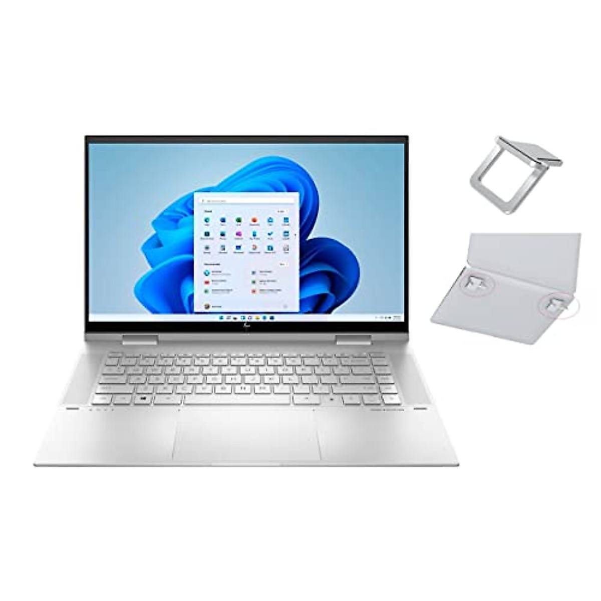 HP Envy X360 2 in 1 15.6 FHD IPS Touch Screen Laptop 11th Generation Intel Core i7 1195G7 Silver 15-15.99 inches