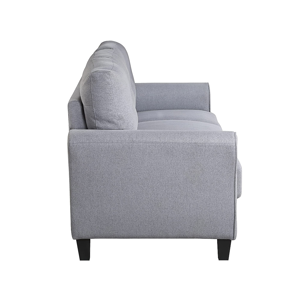 TARTOP Sofa 57.5" Modern Living Room Loveseat Linen Upholstered Couch Furniture for Home or Office,2-Seat,Light Grey-Blue