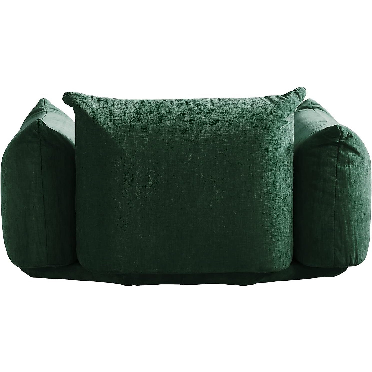 JACH Mid-Century Modern Comfy Sofa Couch with Thick Cushion, Chenille Single Accent Chair Deep Seat Couches, 50" Plush Sofas Furniture for Small Spaces Living Room Bedroom Office Apartment, Green