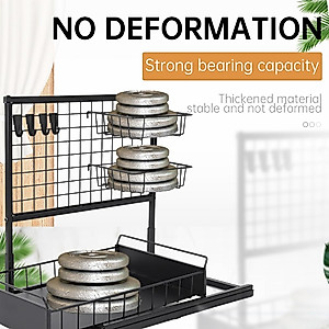 IAVEYG Under Sink Organizer Metal Pull Out Cabinet Organizer 2-Tier Slide Out Under Cabinet Storage Multi-Use for Under Kitchen Bathroom Sink Organizers and Storage Black