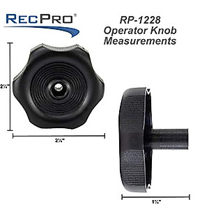 RecPro RV Window and Vent Knob | 1" Shaft | 20345 | Includes Screw